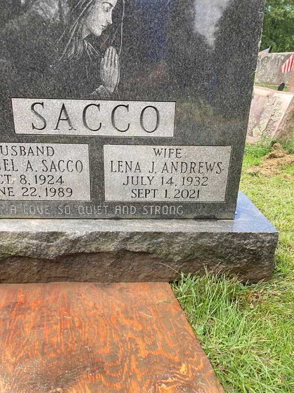 Memorial Lettering – Cantele Memorials